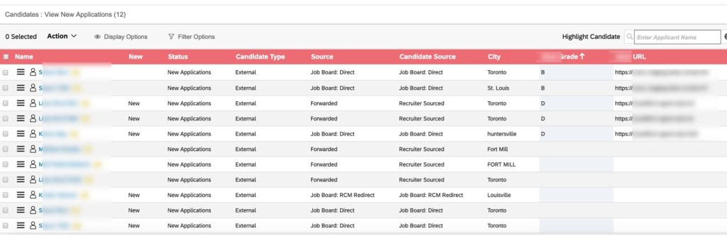 SAP SuccessFactors Recruiting Candidate Display Options Tips ...