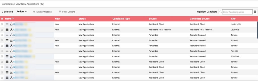 SAP SuccessFactors Recruiting Candidate Display Options Tips ...