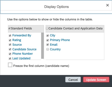 SAP SuccessFactors Recruiting Candidate Display Options Tips ...