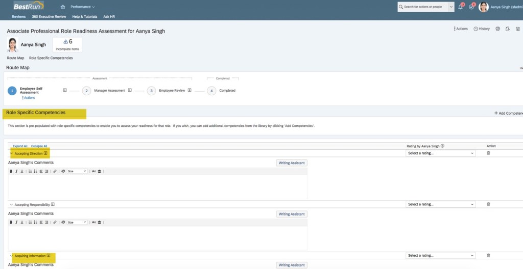 Using Role Readiness within SAP SuccessFactor’s Career Worksheet ...