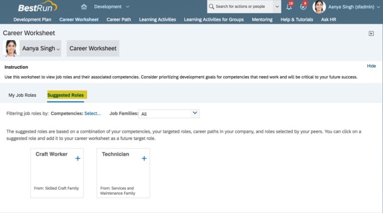 Configuring the SuccessFactors Career Path – Worklogix Blog