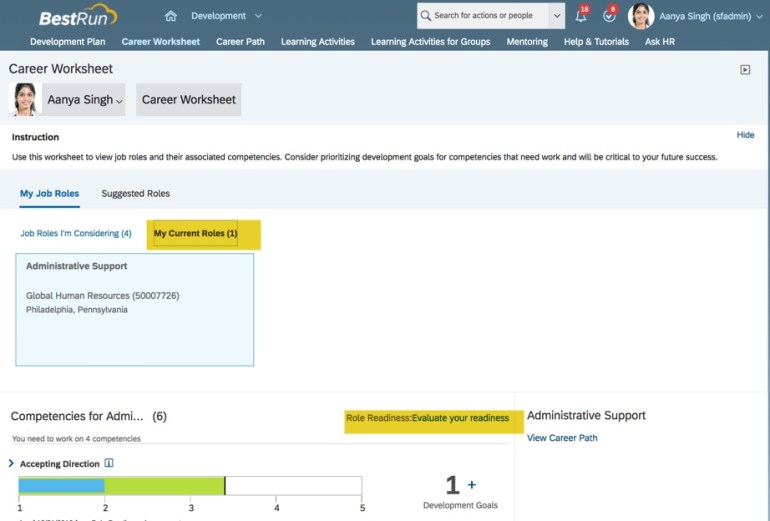 Implementing the SuccessFactors Role Readiness Assessment Form ...