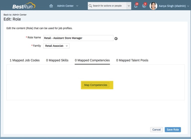 Implementing the SuccessFactors Role Readiness Assessment Form ...