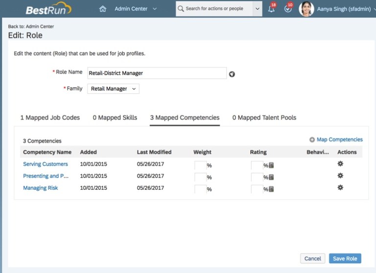 Implementing the SuccessFactors Role Readiness Assessment Form ...