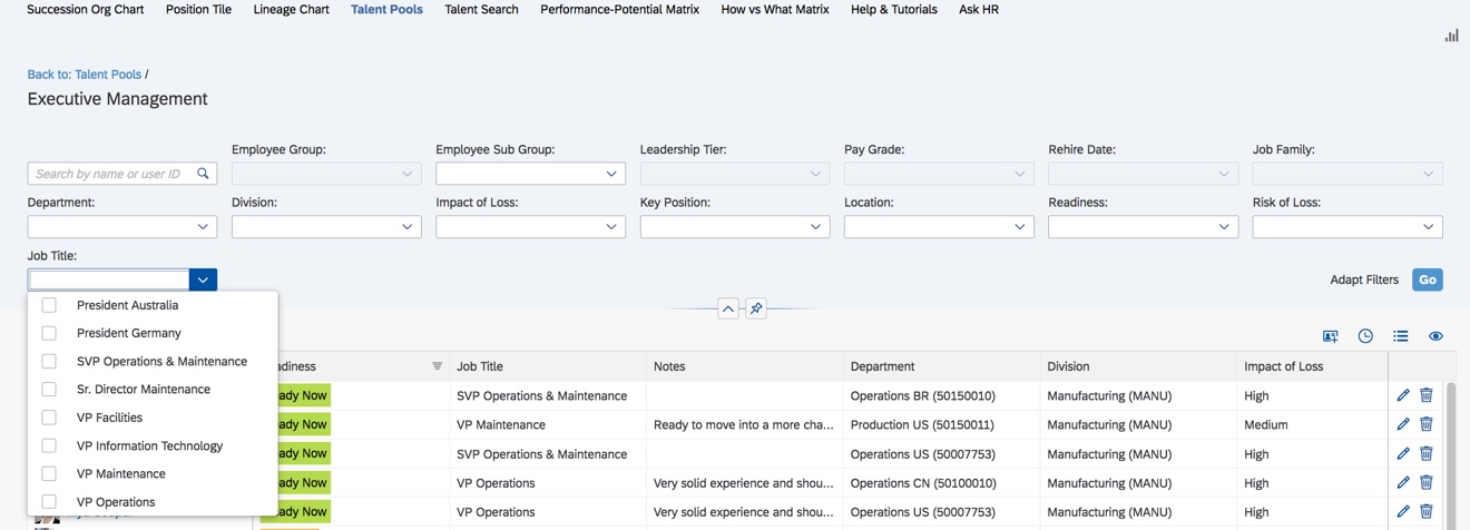 Highlights of the 1H 2020 SAP SuccessFactors Release for Succession ...