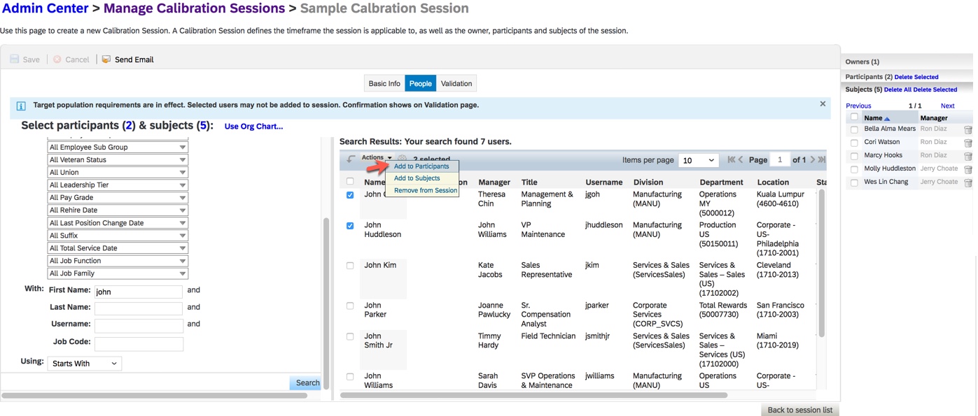 SAP SuccessFactors Calibration Part III – Create Calibration Sessions ...