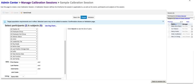 SAP SuccessFactors Calibration Part III – Create Calibration Sessions ...