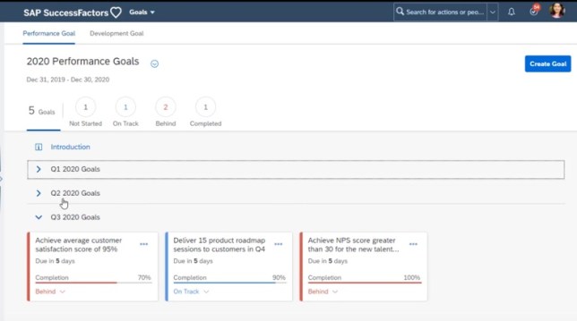 H2 2020 SAP SuccessFactors Performance Management Release Updates ...