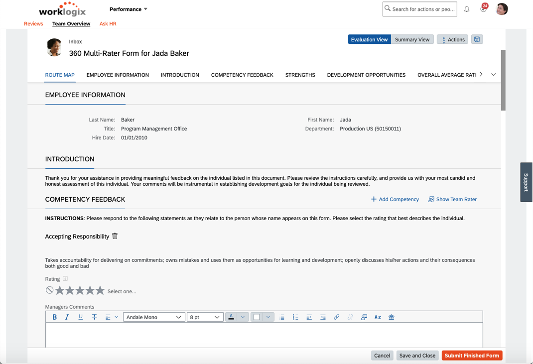 An Introduction to 360 Evaluations in SAP SuccessFactors – Worklogix Blog