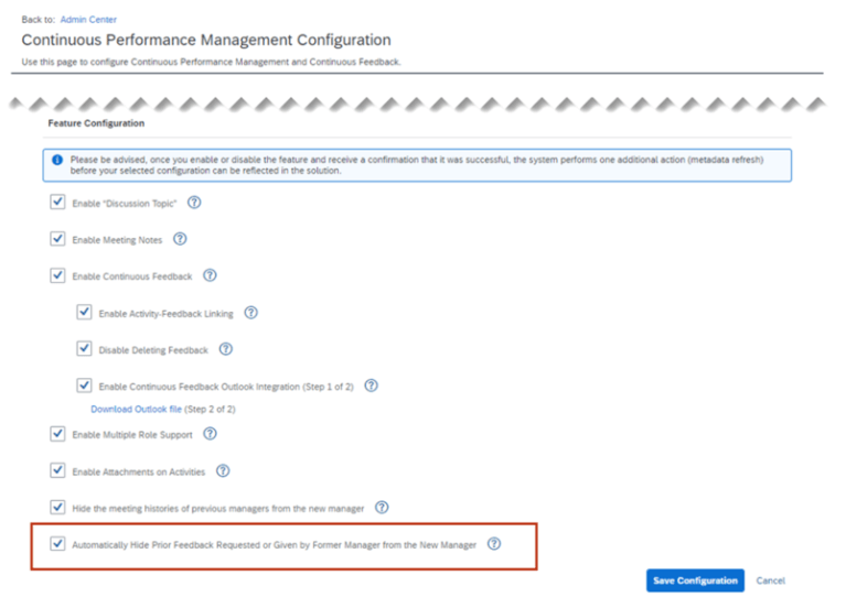 SAP SuccessFactors 1H 2023 What’s New in Performance Management ...