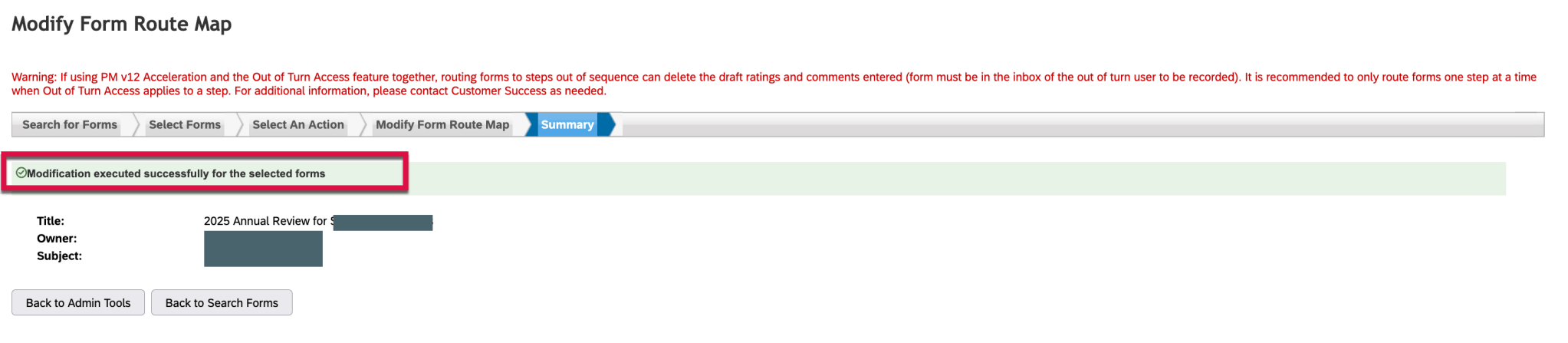 SAP SuccessFactors Performance Management Auto Route Form Gotchas ...