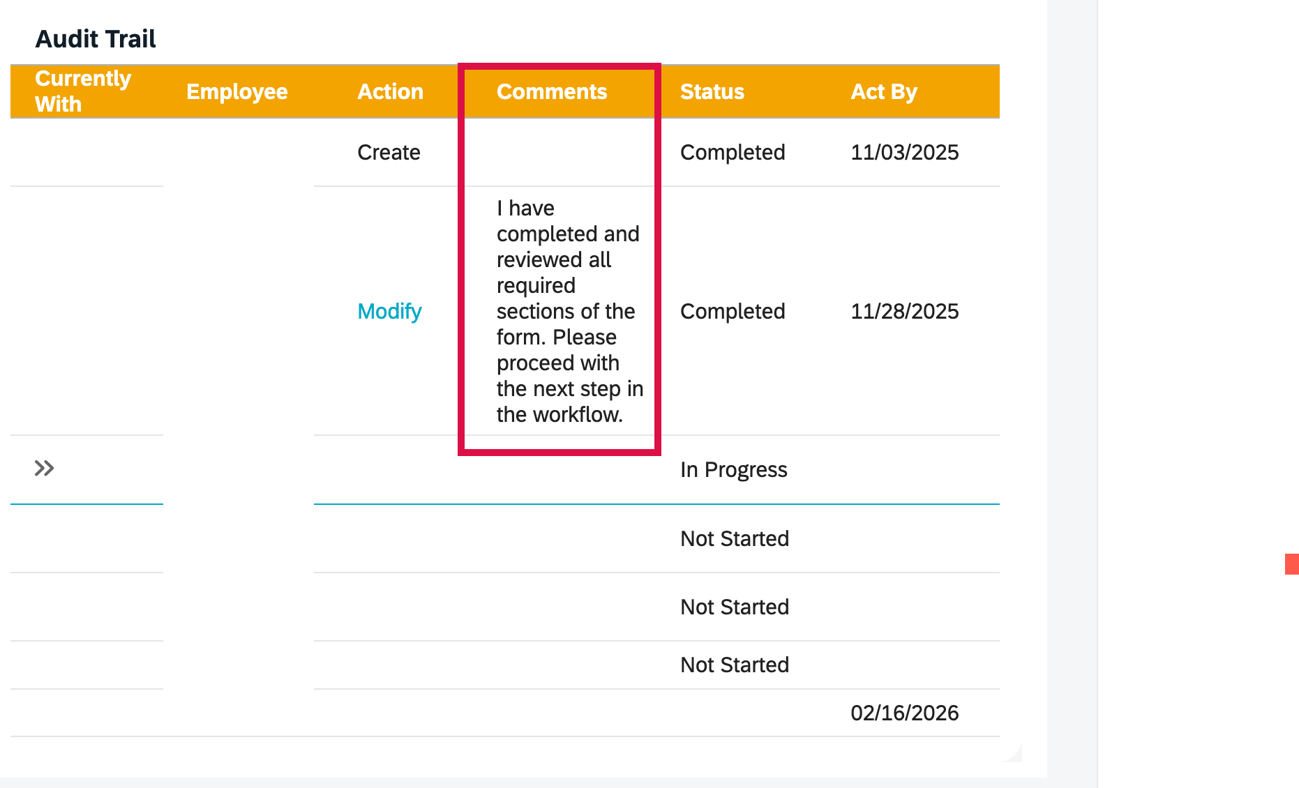 SAP SuccessFactors Performance Management Form Audit Trail – Worklogix Blog